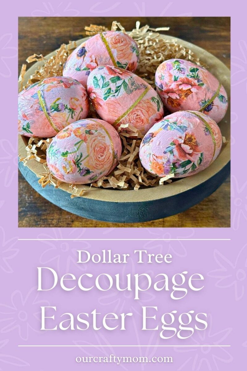How to Make Beautiful Decoupage Easter Eggs (Easy Tutorial)