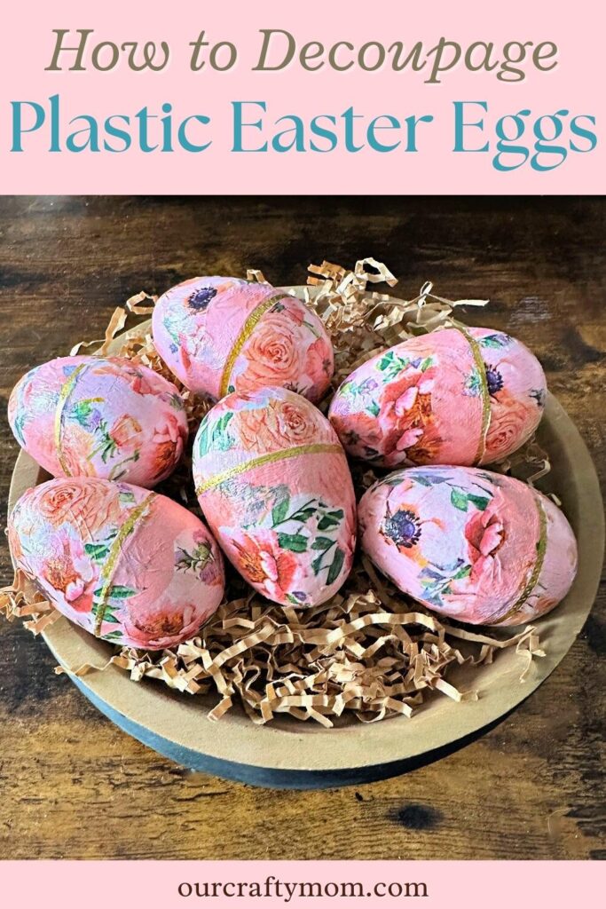 How to Make Beautiful Decoupage Easter Eggs (Easy Tutorial)