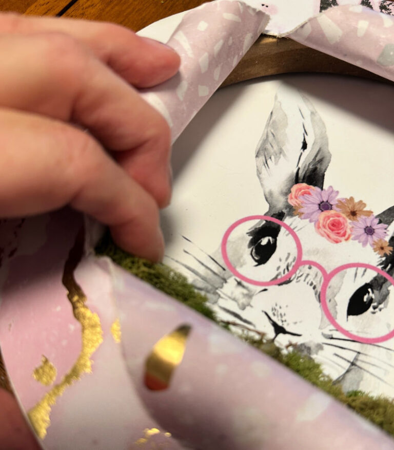 Easter Busted Canvas Art With Bunny Printable