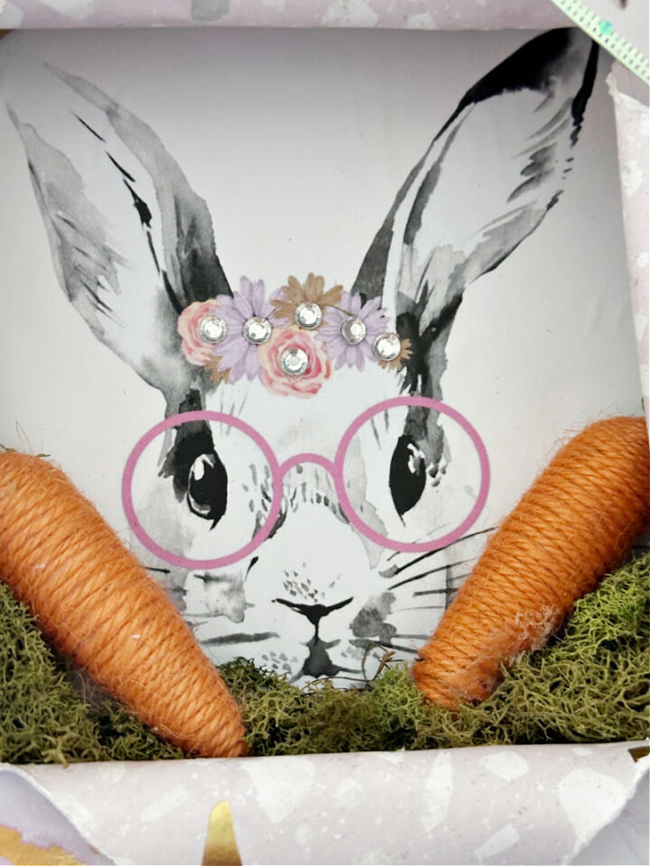 Easter Busted Canvas Art With Bunny Printable