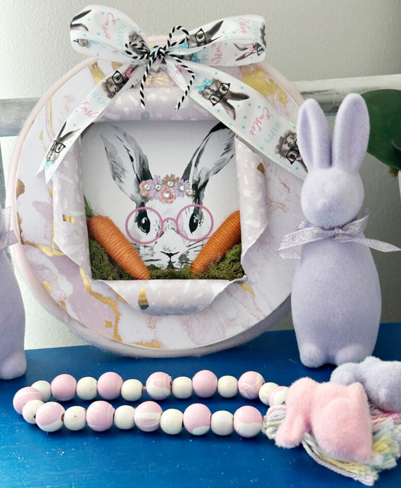 Easter Busted Canvas Art With Bunny Printable