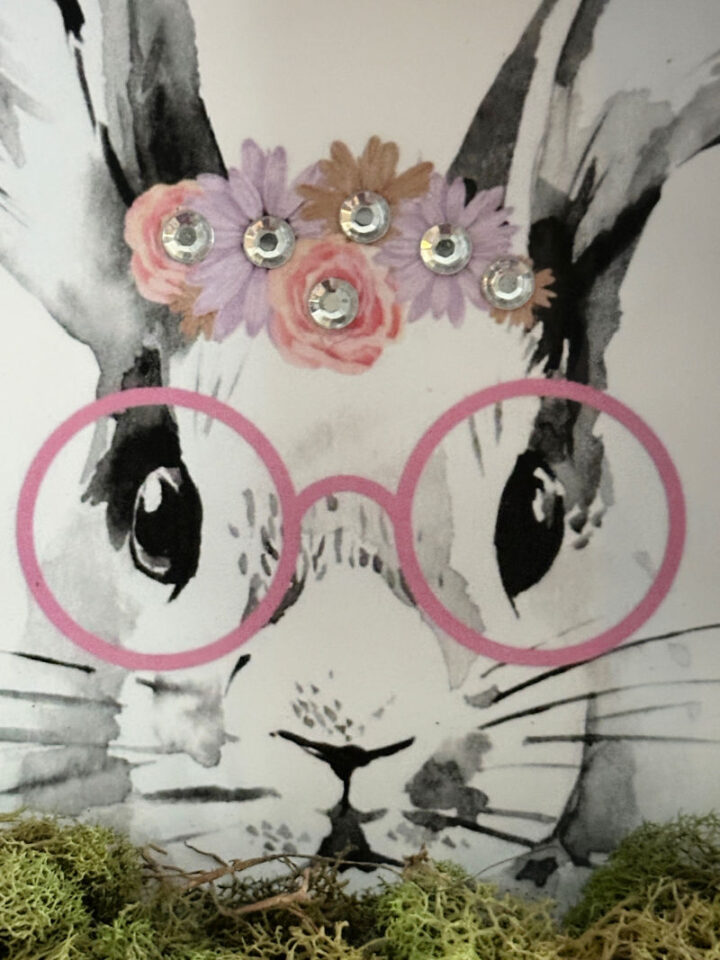 Easter Busted Canvas Art With Bunny Printable