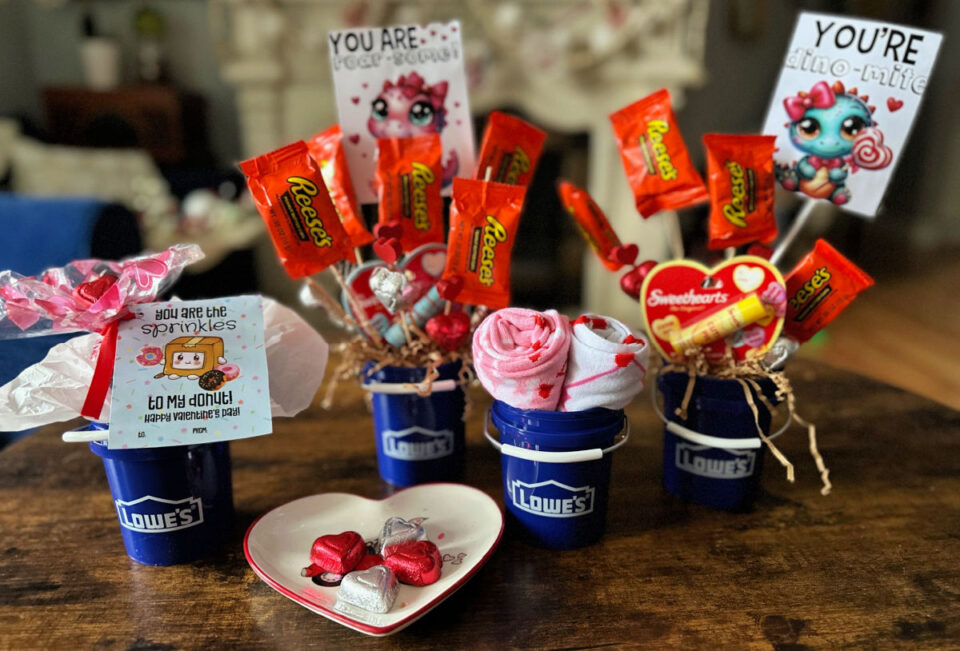 Lowe's Mini Bucket Candy Gifts for Valentine's Day