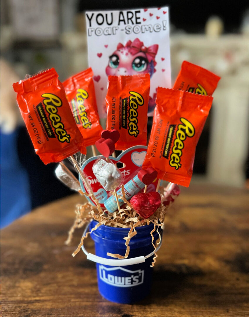Lowe's Mini Bucket Candy Gifts for Valentine's Day