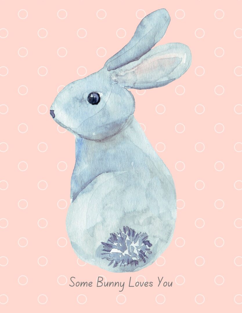 Free Easter Bunny Printable in Two Color Options