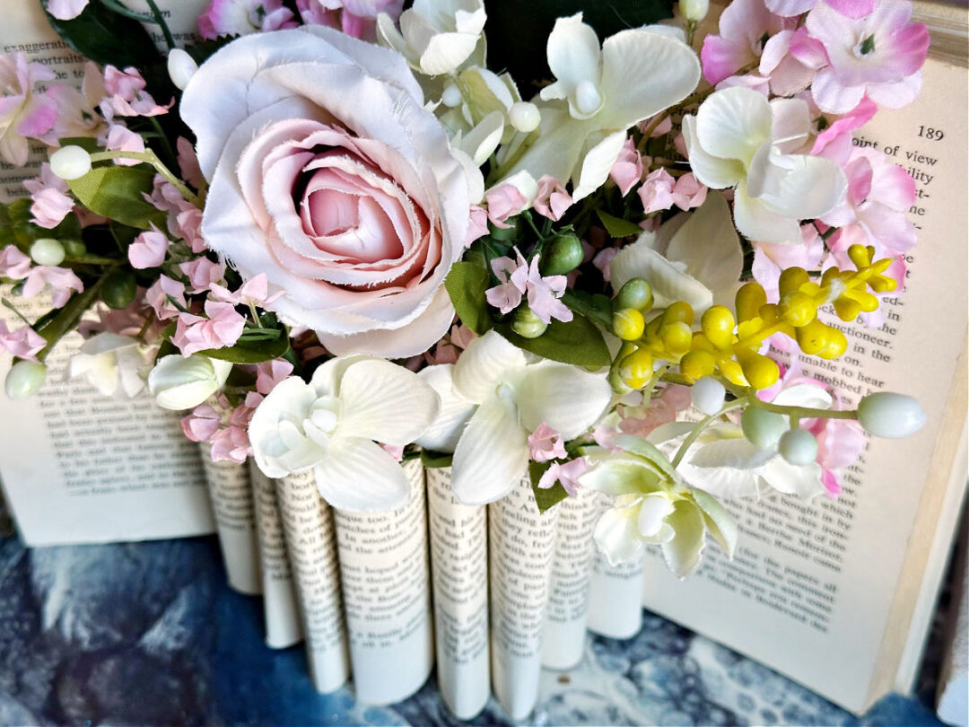 DIY Folded Book Vase (Easy Tutorial) - Our Crafty Mom