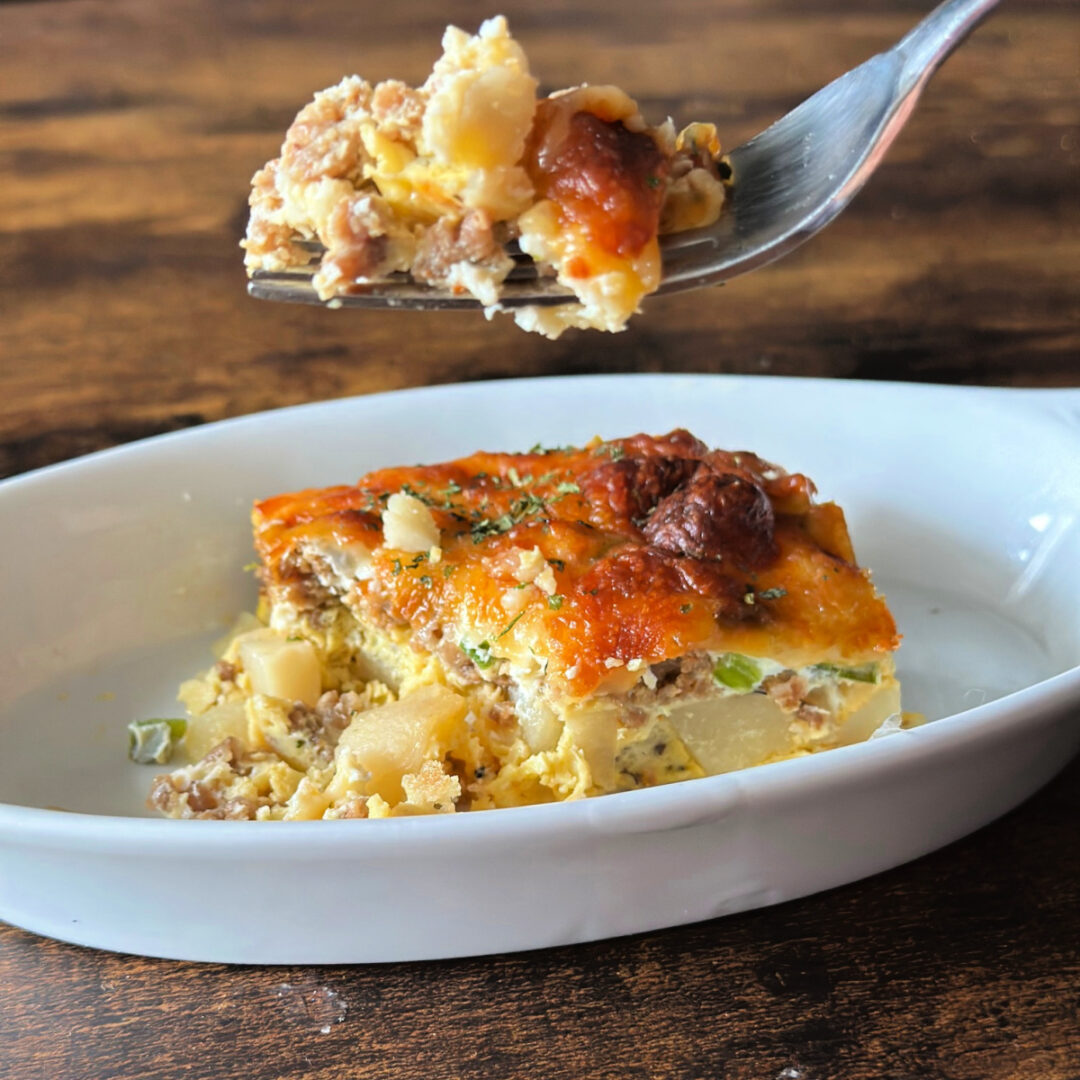 Easy Chorizo Breakfast Casserole (Make Ahead- Freezer-Friendly)