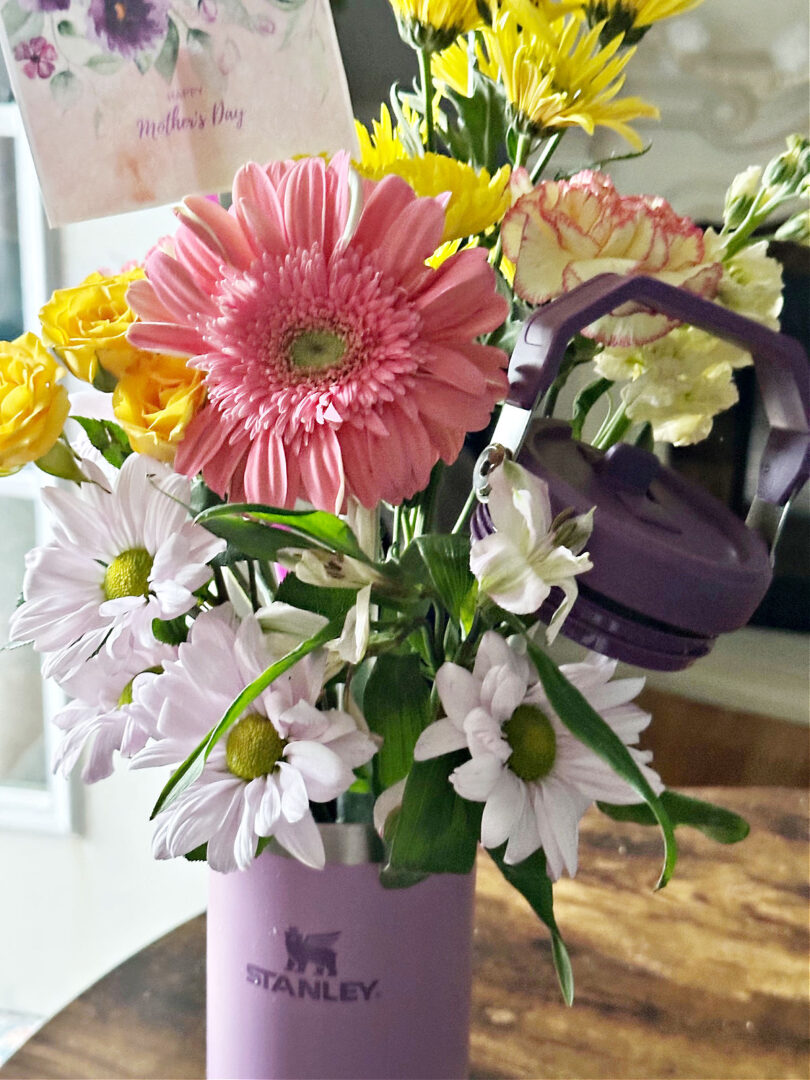 Stanley Cup With Flowers DIY Gift Idea