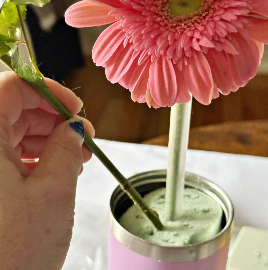 Stanley Cup With Flowers DIY Gift Idea