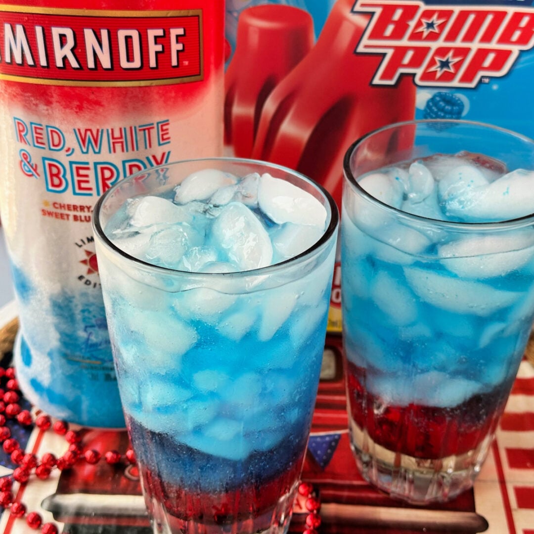 Bomb Pop Cocktail: The Ultimate Red, White & Blue Party Drink