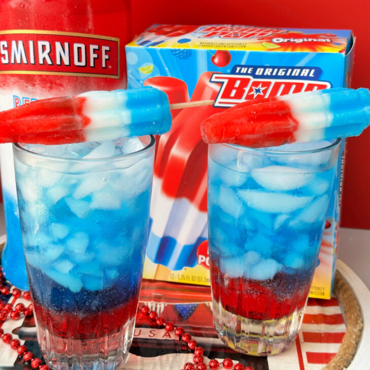 Bomb Pop Cocktail: The Ultimate Red, White & Blue Party Drink