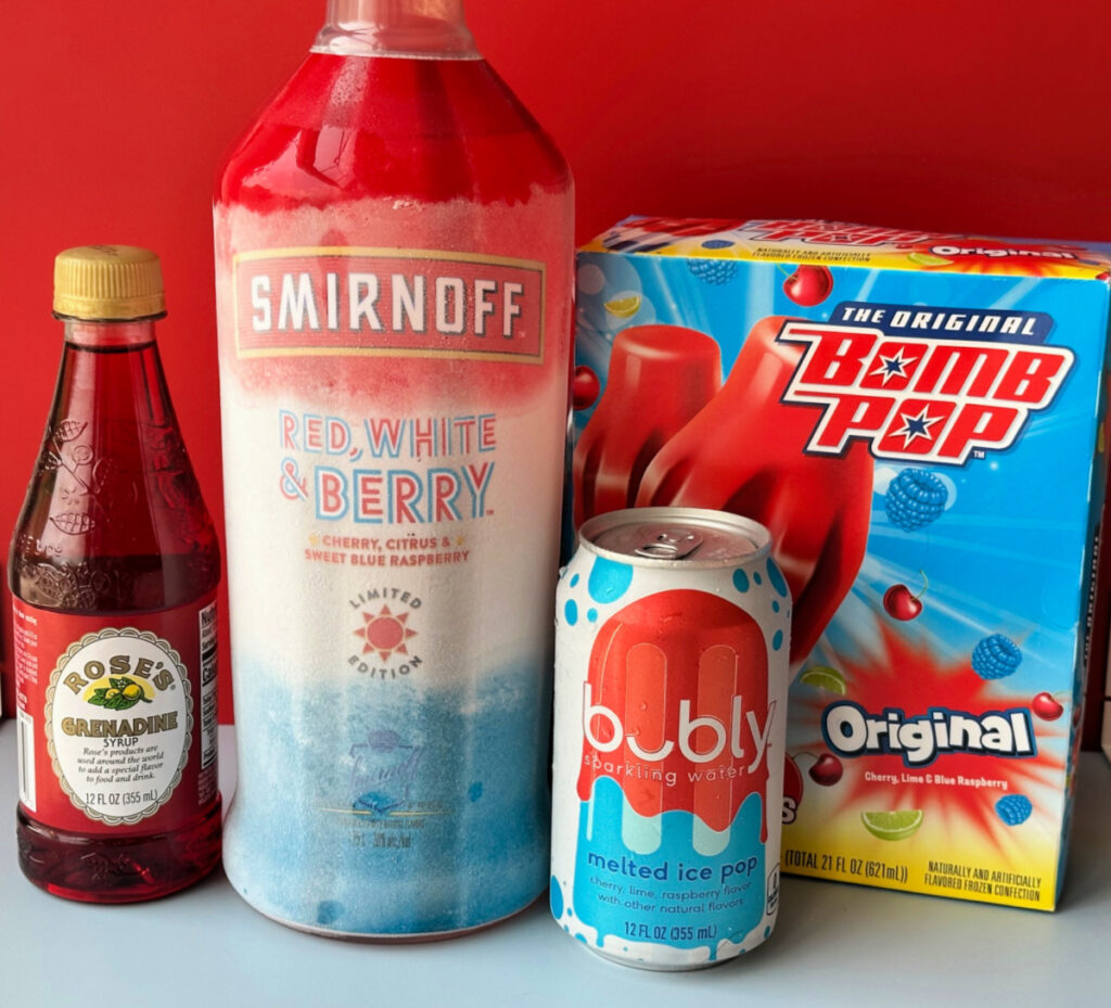 Bomb Pop Cocktail: The Ultimate Red, White & Blue Party Drink