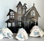 DIY Floral Air Dry Clay Ghosts for Summerween!! - Our Crafty Mom