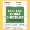 Free Printable College Dorm Checklist - Our Crafty Mom