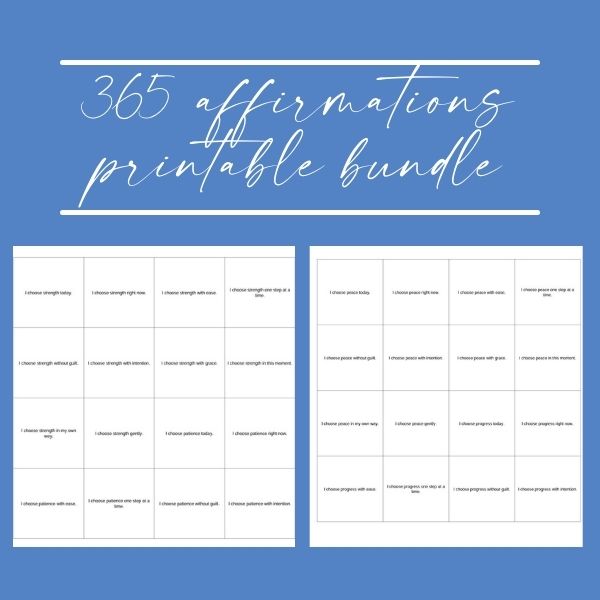 365 Daily Affirmations for the New Year With Free Printables