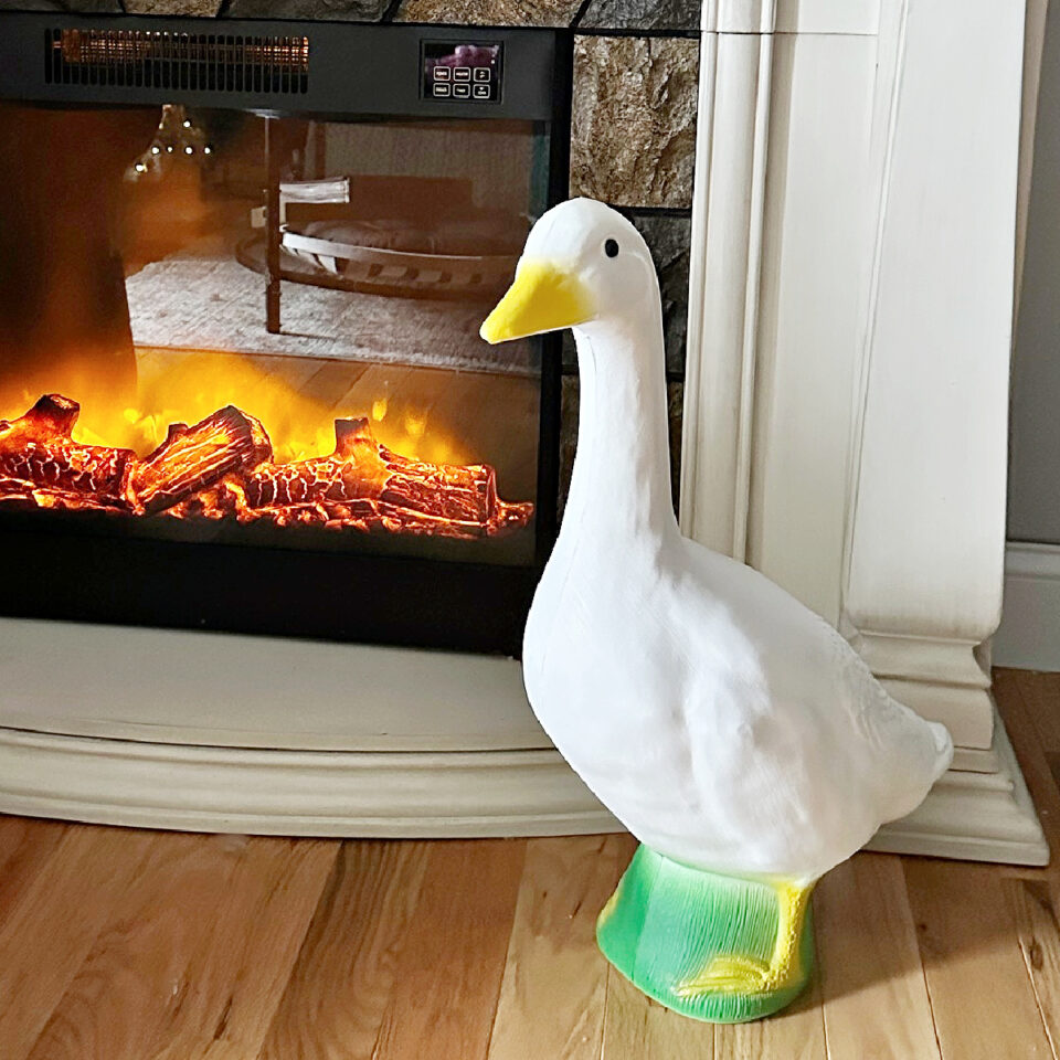 Jumping on the Viral Porch Goose Trend (Meet Gertie Girl Goose)