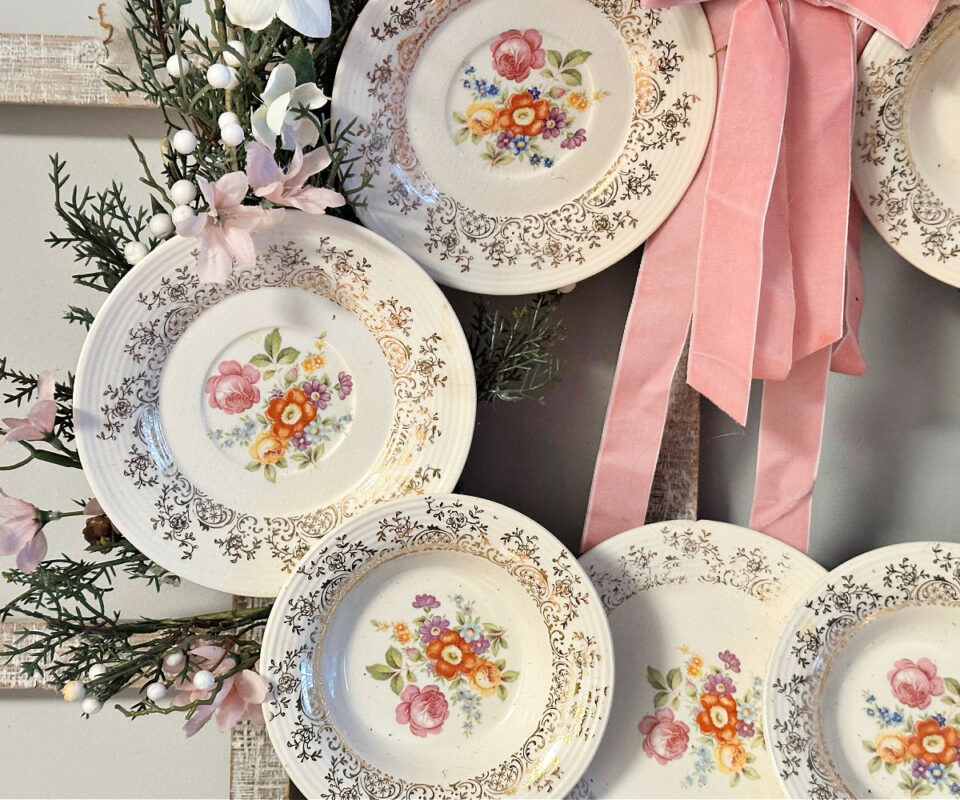 How to Make a DIY Plate Wreath With Thrift Store Finds