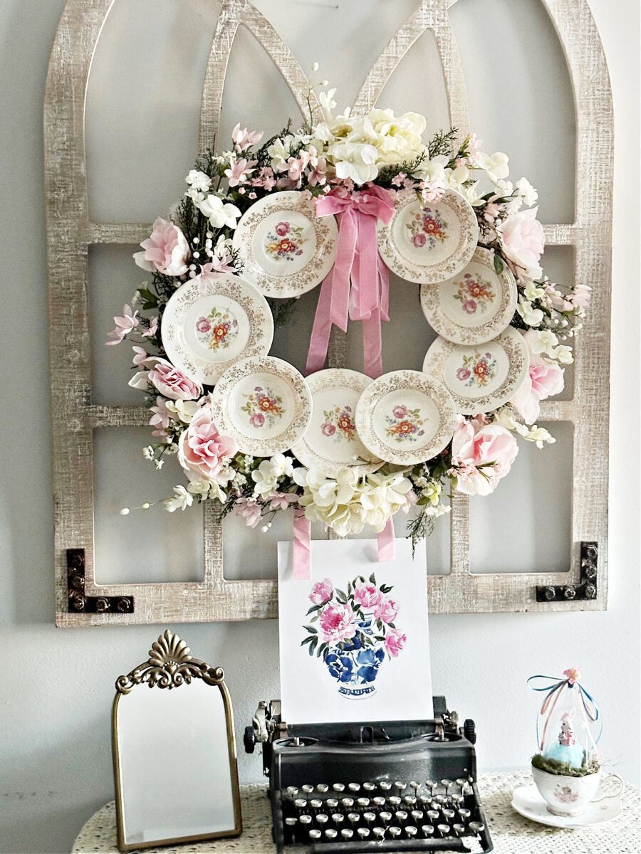 How to Make a DIY Plate Wreath With Thrift Store Finds