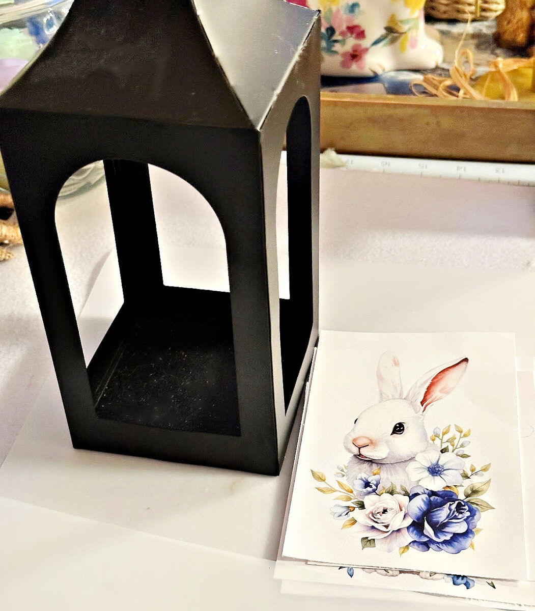 DIY Dollar Tree Lantern for Spring With Plastic Chopping Mats - Our ...